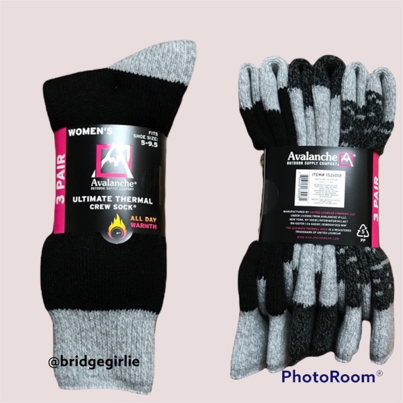 Avalanche | Accessories | Avalanche Ladies Ultimate Thermal Sock 3 Pair ...
